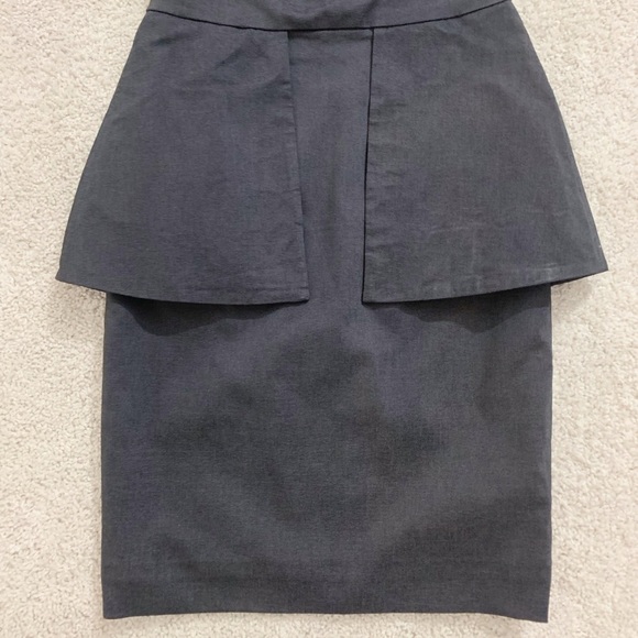 Caribbean Queen | Dresses | Caribbean Queen Gray Peplum Dress S Xs Nwt ...